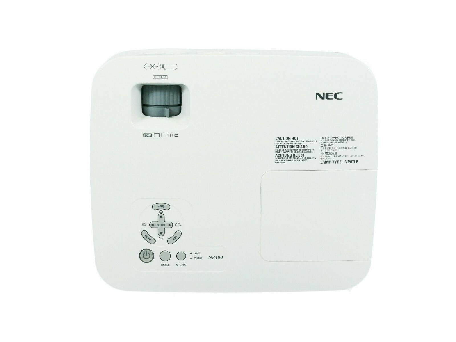 NEC NP400 3LCD Projector 2600 ANSI Eco mode HD 1080i Large Room w/Accessories 805736024401 | eBay