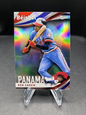 2021 Topps Chrome Rod Carew Beisbol Insert Card #B-5 Panama Minnesota ...