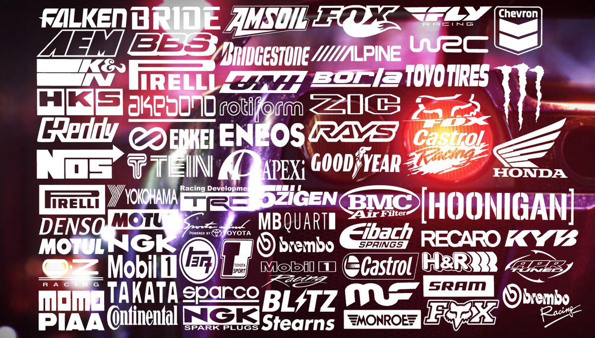 Jdm Logo Fox Racing 50Pcs Japan JDM Racing Car Stickers Car Decor PVC