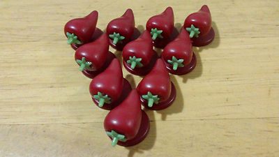 **FREE SHIPPING** 50x Red Chilli Chef Cook Buttons | eBay Australia