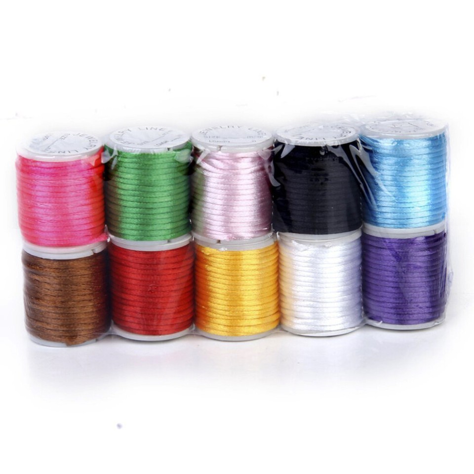 10Pcs Hilo Chino Para Pulseras 1mm Nylon Jewelry Thread String Beaded ...