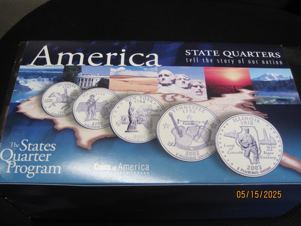 The STATES QUARTER PROGRAM 1999-2008 Complete Box Set, 2 Quarters/State ...