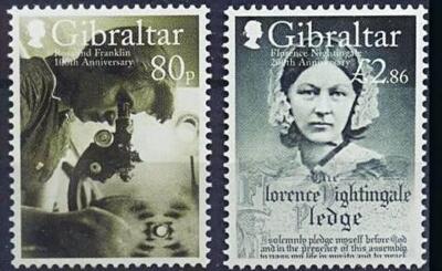 GIBRALTAR 2020 ANNIVERSARIES MNH MEDICINE, MICROSCOPE, NURSES, JUDAICA ...