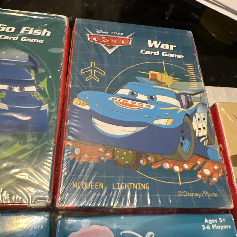 Disney Cars, Little Mermaid Card Games. Crazy 8's Go Fish, War Old Maid ...