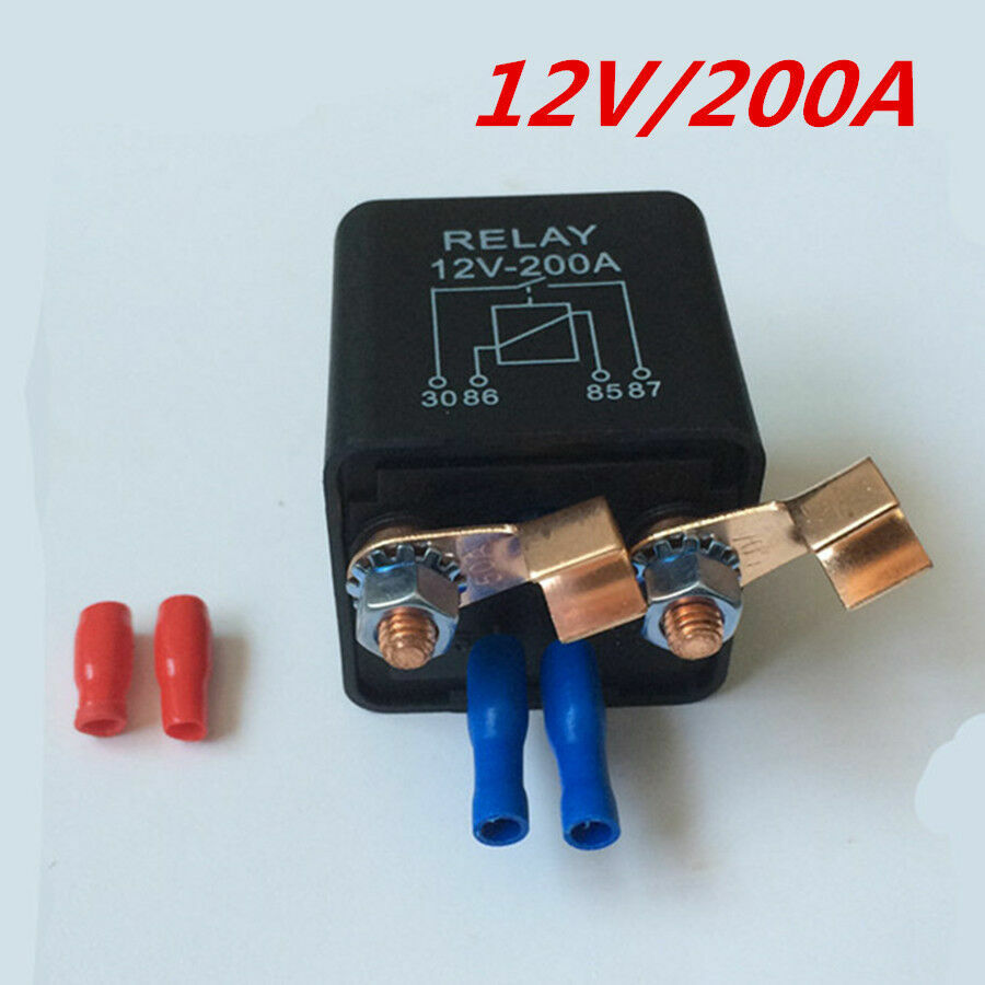 Car Truck Boat 2pin Relay ON/OFF 12V 200A Battery Starter Relay With ...
