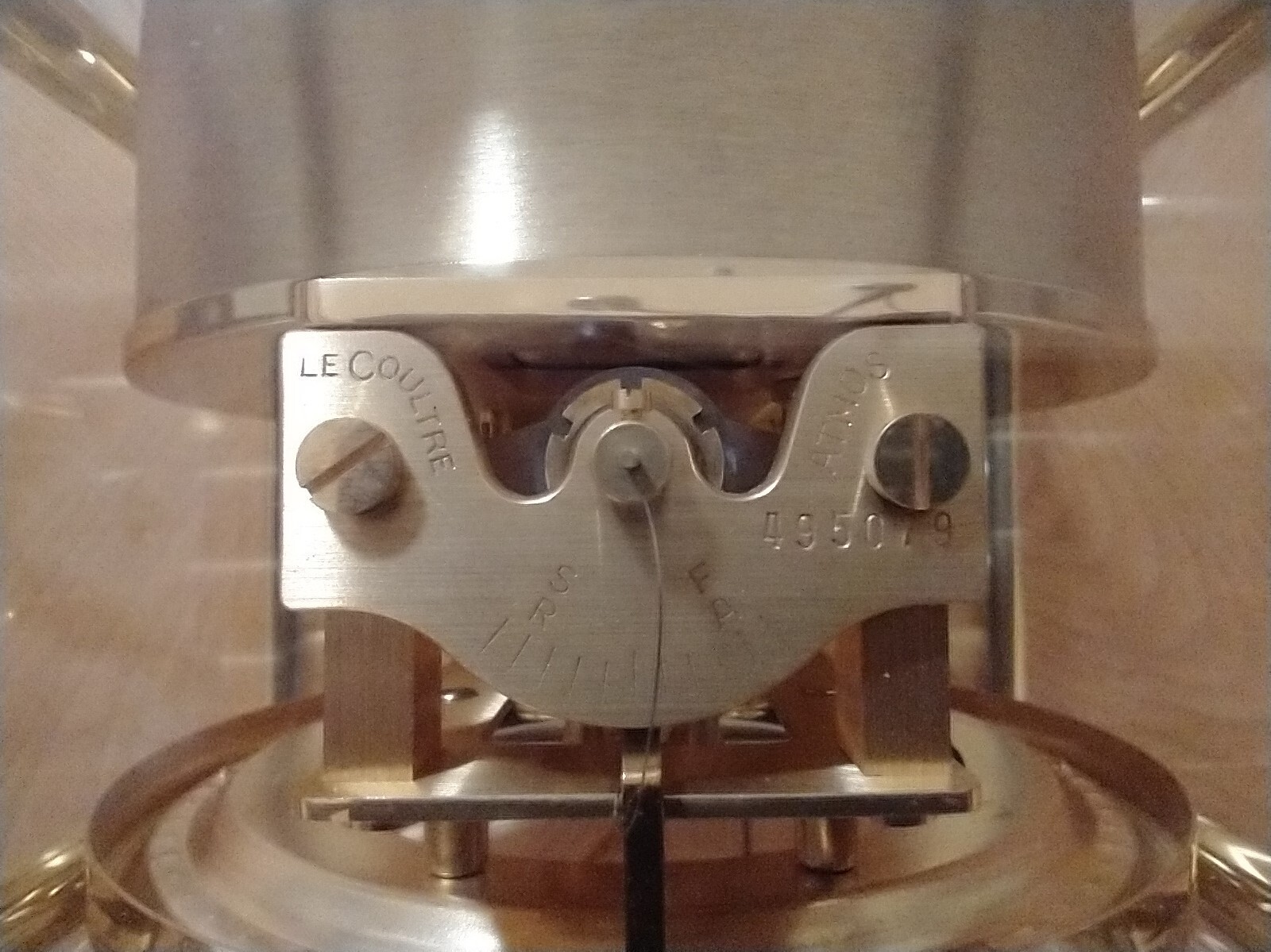 Vintage Jaeger LeCoultre Atmos 528-8 Clock, S/N: 495079, Excellent ...