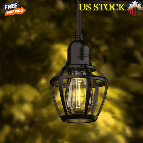 Warm White LED Outdoor String Lights 10 Count Festivals Parties RV ...