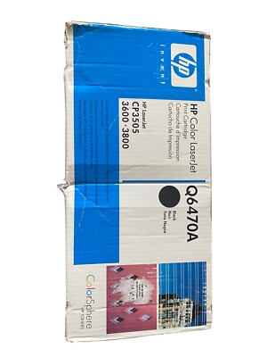 HP Laserjet Q6470A Black Toner Cartridge GENUINE SEALED 829160703084| eBay