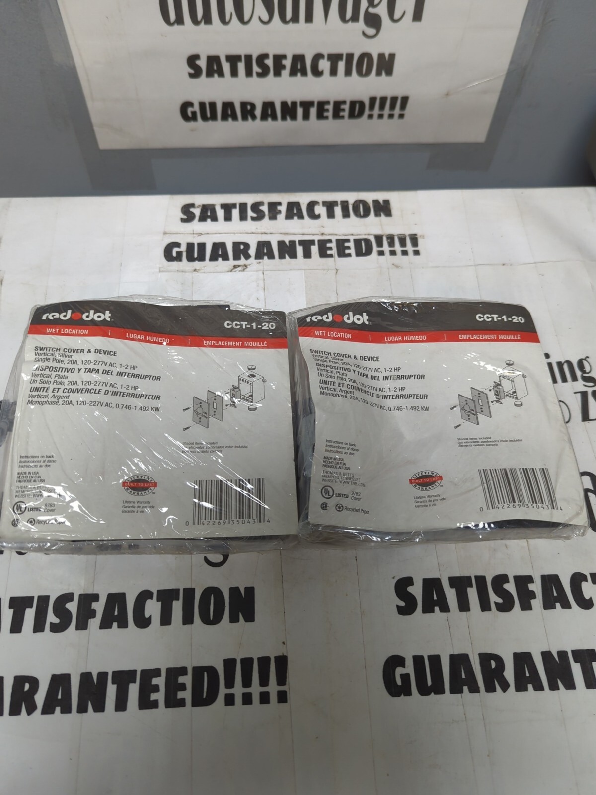 RED DOT,CCT-1-20,WEATHERPROOF (WET LOCATION) SWITCH COVER AND DEVICE ...