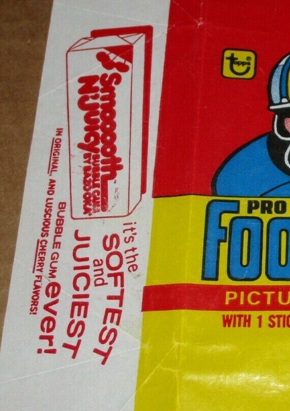 1978 TOPPS FOOTBALL WAX WRAPPER BUBBLE GUM AD | eBay