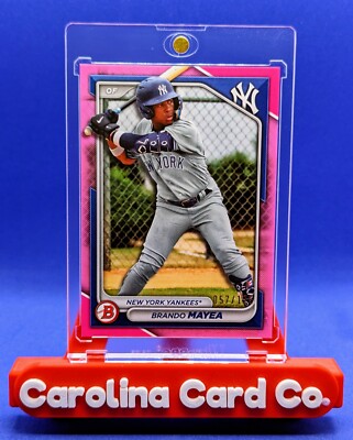 BRANDO MAYEA 2024 BOWMAN MAGENTA PINK PARALLEL SP /175 🔥 NEW YORK ...