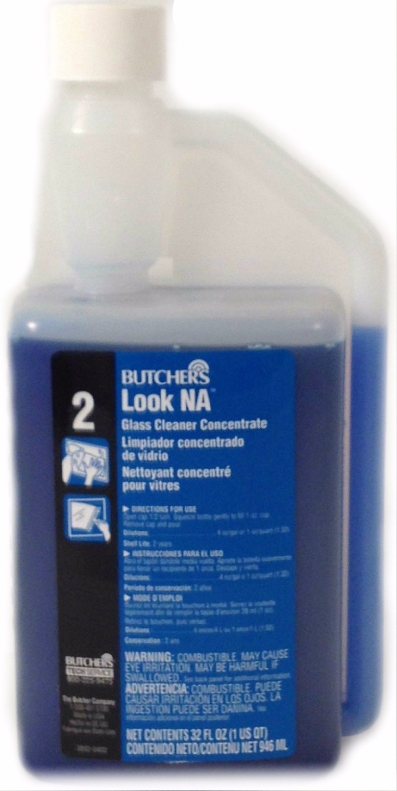Butchers # 2 Glass Cleaner, Multi-Purpose & Stainless Steel Cleaner (16 ...