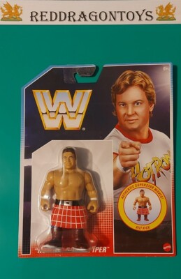 WWE MATTEL RETRO ROWDY RODDY PIPER WRESTLING FIGURE WWF HASBRO NEW ...