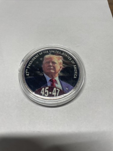 United States 47th President Challenge Coin Donald Trump 45-47 In Gold ...