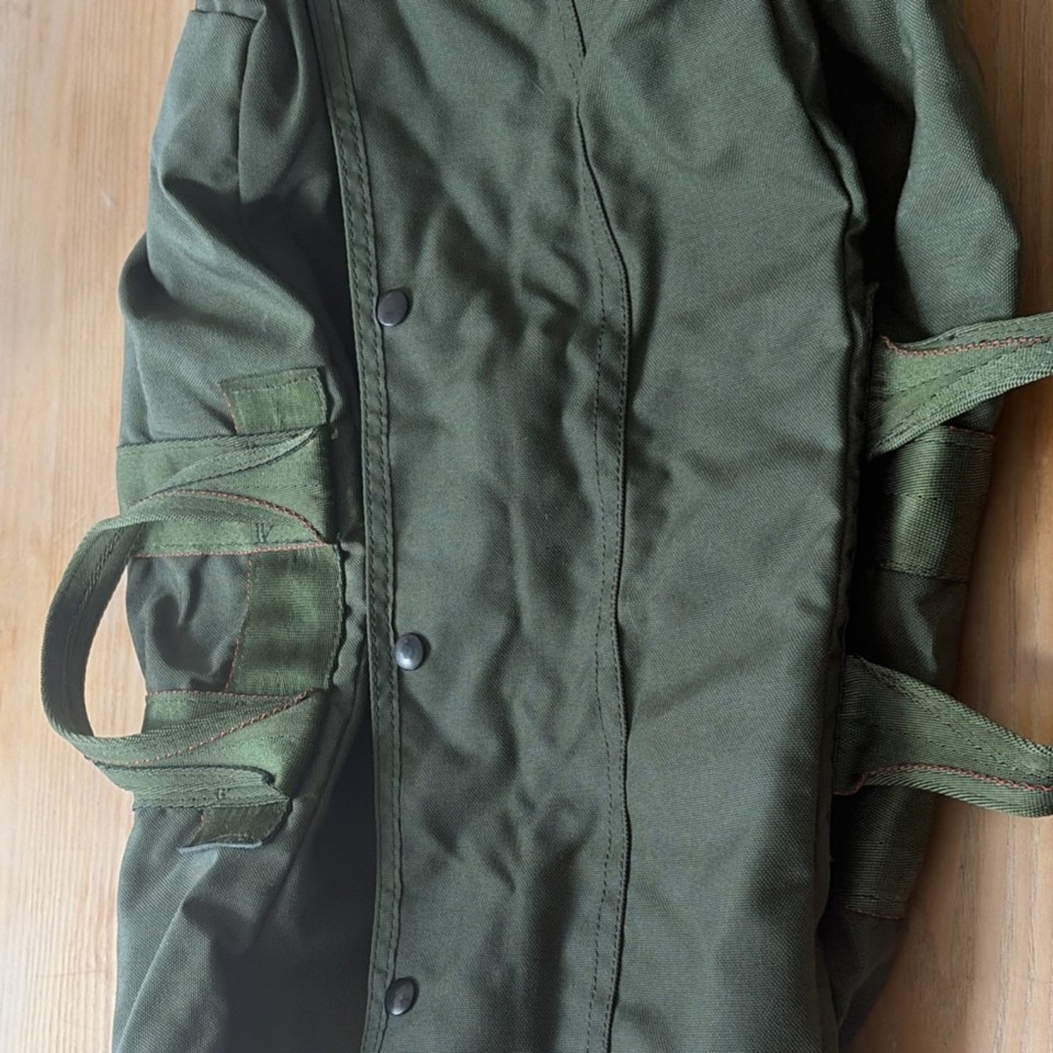 Military Green Canvas Field Gear Bag with Dual Handles, Original ...