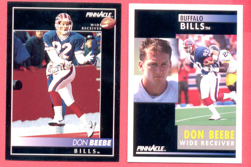 1991-1992 Pinnacle DON BEEBE Buffalo Bills Card Lot | eBay
