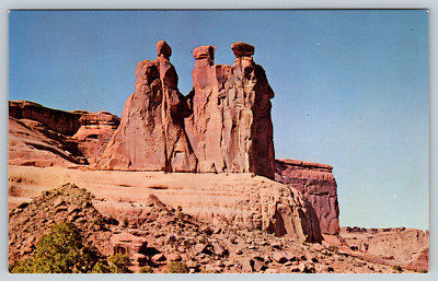 Utah UT Three National Road Monument Center Mile Moab Chrome Vintage ...
