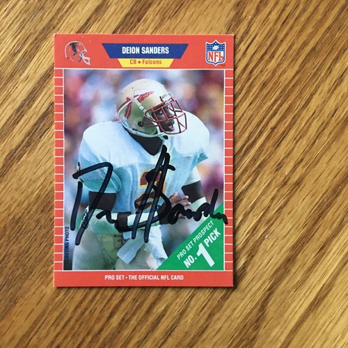 Deion Sanders 1989 Pro Set Football Autograph Rookie Card #486 | eBay