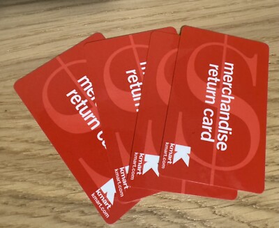 Kmart Merchandise Return Cards- NO VALUE- * 4 PER ORDER PLACED * | eBay