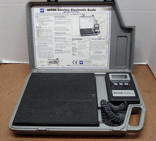 TIF 9010A Slimline Electronic Refrigerant Charging Scale w/ Case ...