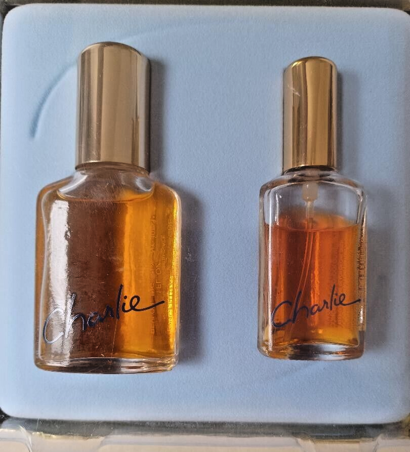 Vtg Charlie by Revlon Concentrated Cologne Spray 1oz & 0.47oz set ...