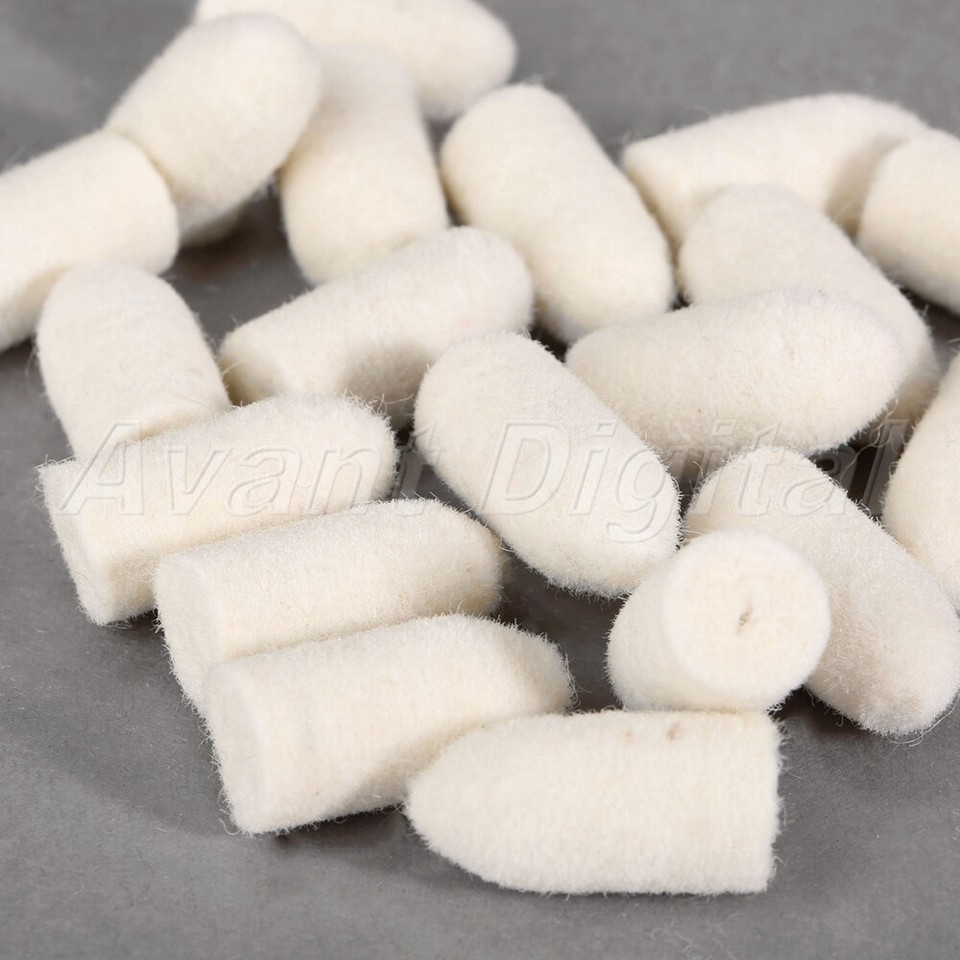 76Pcs Soft Felt Wool Buffing Polish Wheel Pads Burr Shank Rotary Tool ...