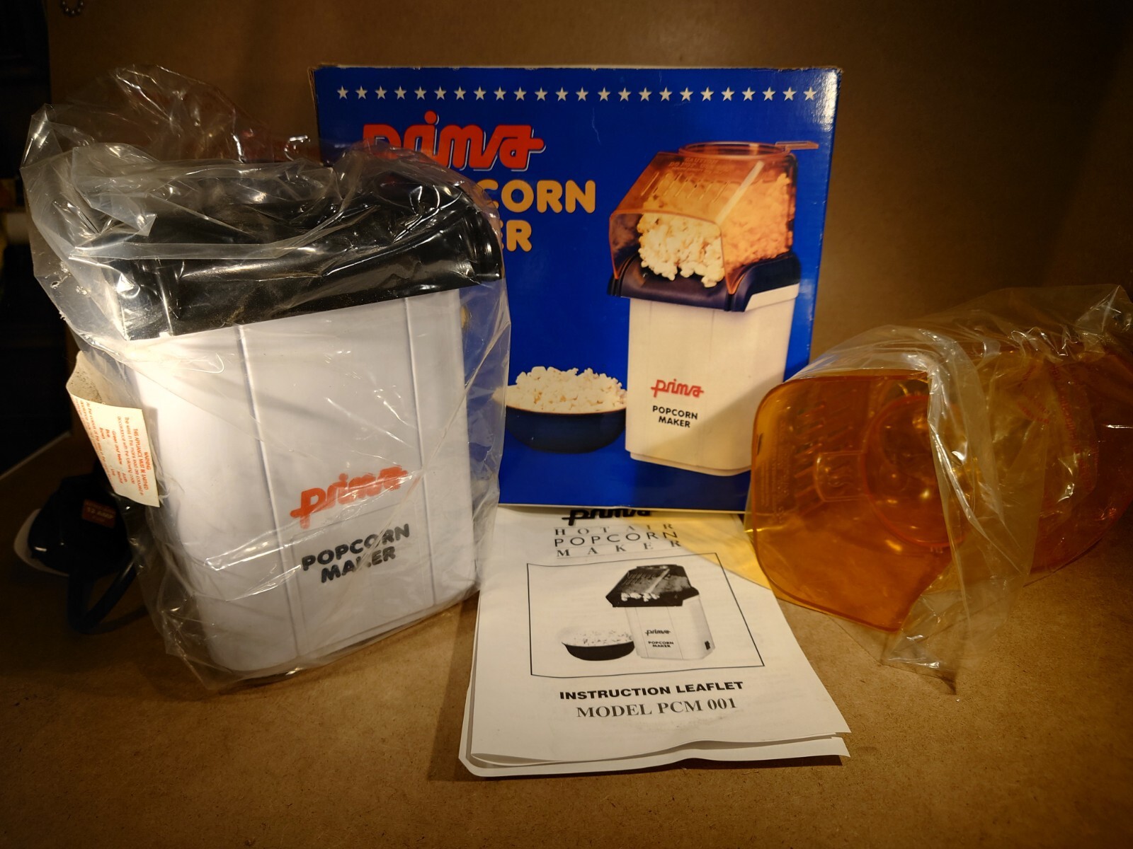 Hot Air Popper Electric Popcorn Maker Machine 1200w Prima PCM001 for ...