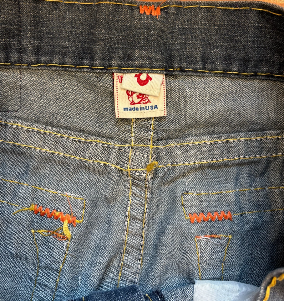 $250 True Religion Billy Super T Mens Blue Jeans Pants Mens Hand ...