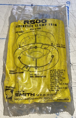 Lot of 11 Jay R Smith Mfg Co R500 Underdeck Clamp Trim Nut And Bolt Kit ...