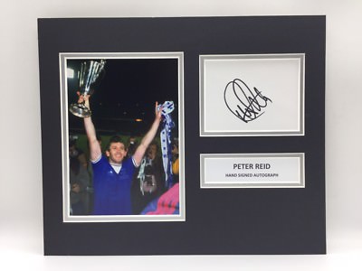 RARE Peter Reid Everton Signed Photo Display + COA AUTOGRAPH ENGLAND ...