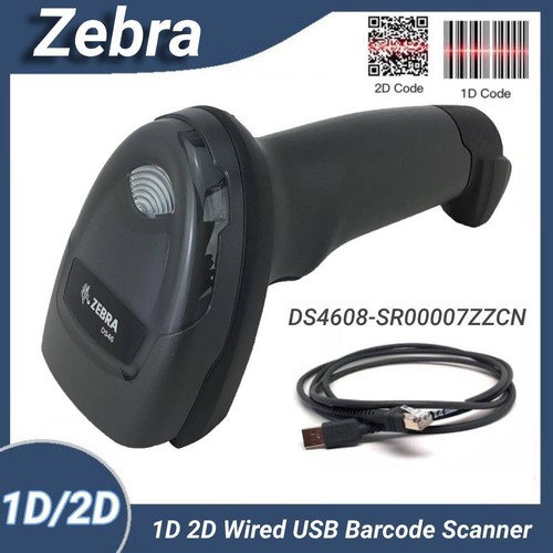 Zebra DS4608-SR00007ZZCN Handheld Standard Range 1D 2D Imaging Barcode ...