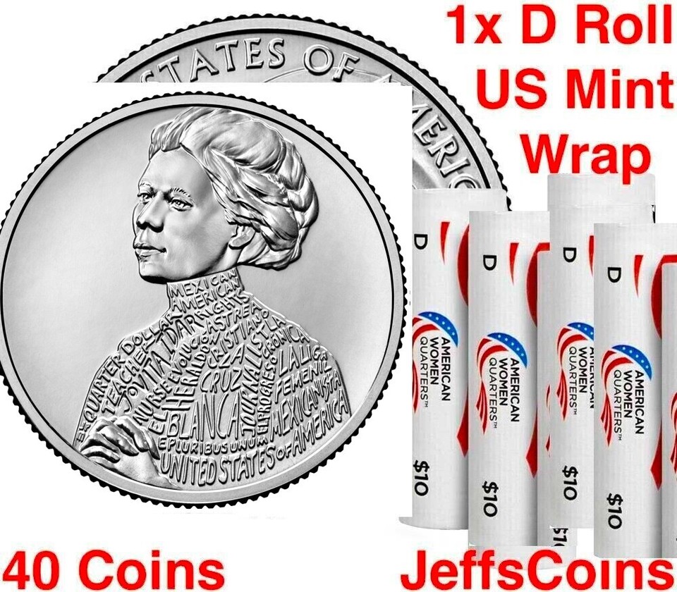 2024 D Dr. Pauli Murray US MINT Roll American Women Denver Quarters 40 ...