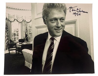 President Bill Clinton Signed Autographed 8x10 Photo Beckett Certified ...