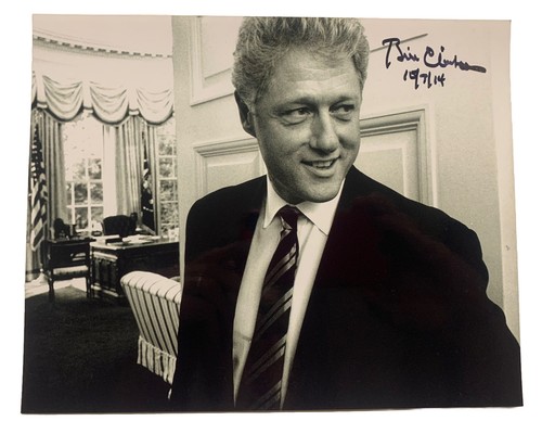 President Bill Clinton Signed Autographed 8x10 Photo Beckett Certified ...