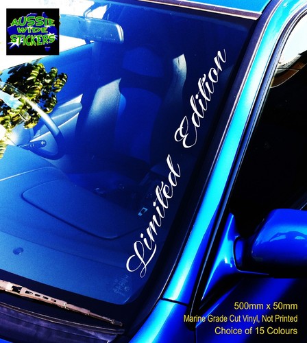 LIMITED EDITION Car Windscreen Vinyl Sticker Decal Jdm Drift Bomb Ute ...