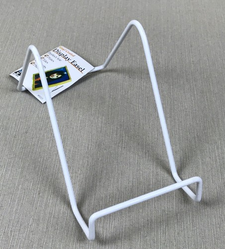 BOX of 6, ACME Display Easel Stands, White Vinyl Coated NEW #93223 | eBay