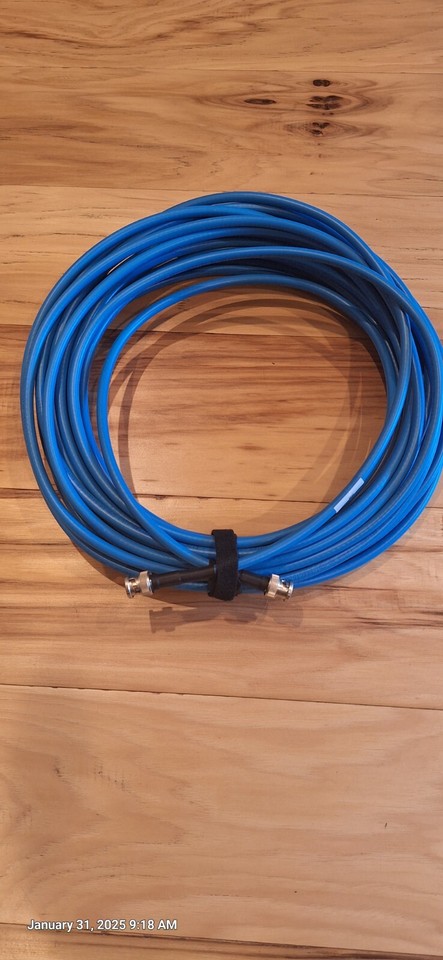 50ft AV Cables 3G 6G HD SDI BNC Cable Belden 1694a RG6 Blue | eBay