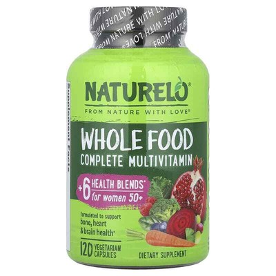 2 X NATURELO, Whole Food Multivitamin for Women 50+, 120 Vegetarian ...