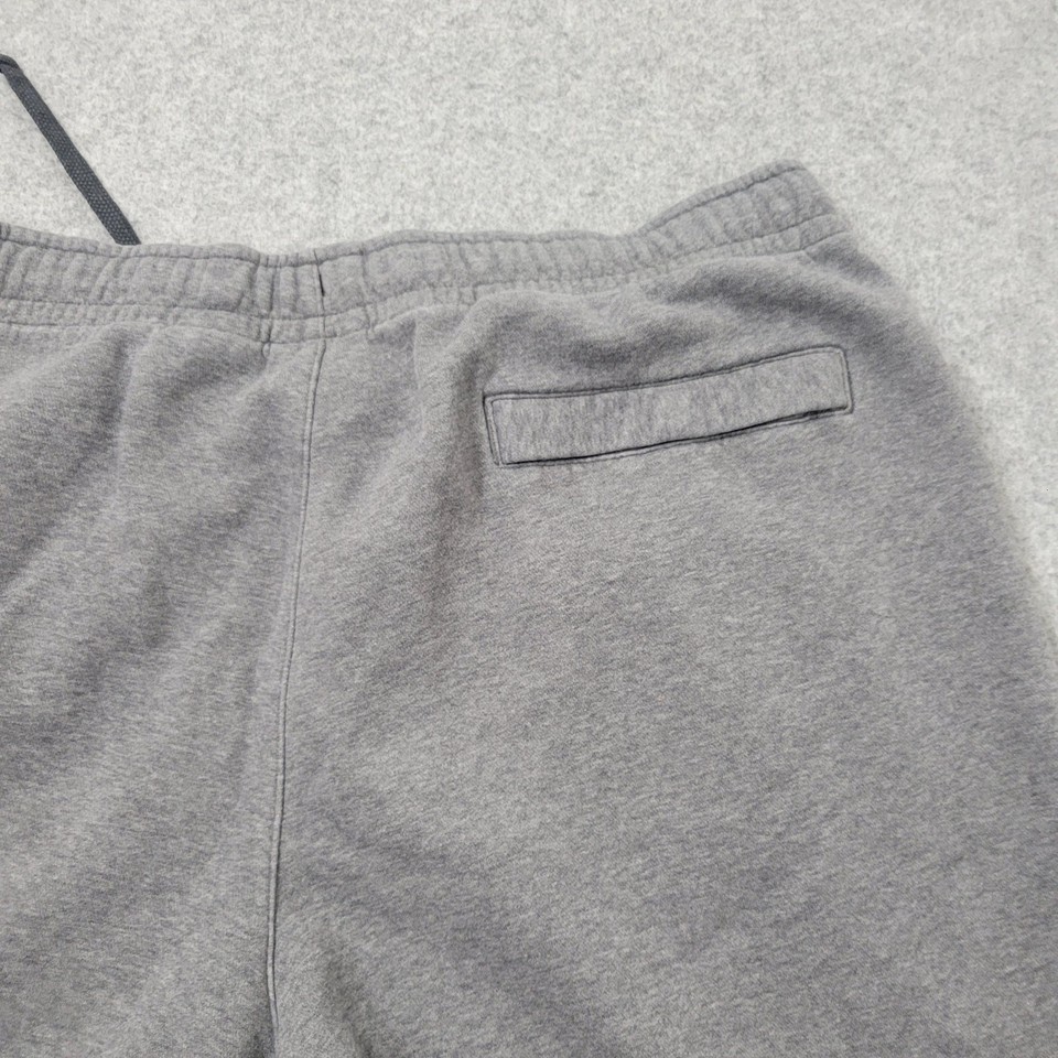 Nike Club Fleece Sweat Shorts Mens 2XL Gray Big Swoosh Logo Lounge Gym ...
