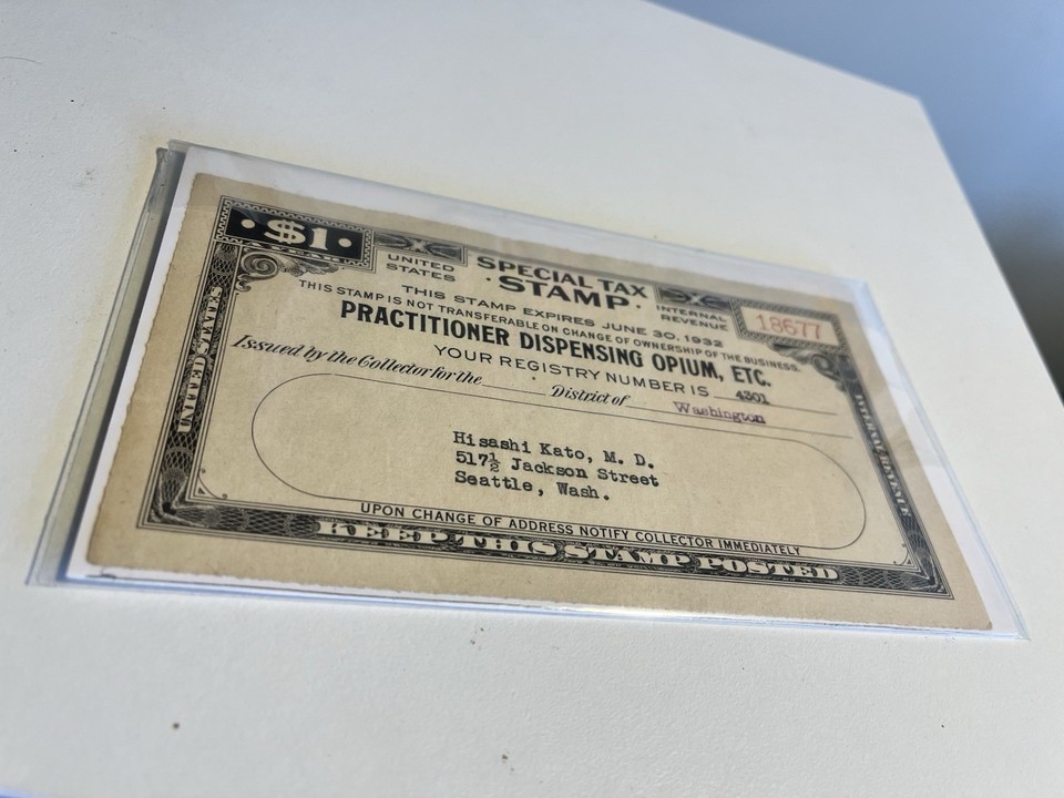 Original 1932 United States Internal Revenue Special Tax Stamp | eBay