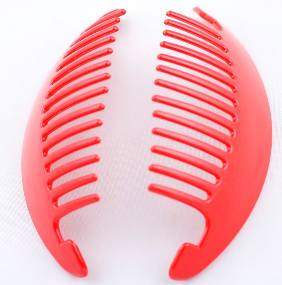 1 Set Extra Large Jumbo Banana Hair Comb Clip Interlocking Vintage Claw ...
