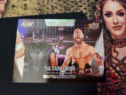 2021 Upper Deck AEW The Dark Order silverPyro Variant #67 Stu Grayson - Evil Uno | eBay