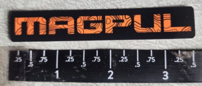 Magpul Black and Orange Logo Stickers Decal Tactical New Shot Show 2024 ...