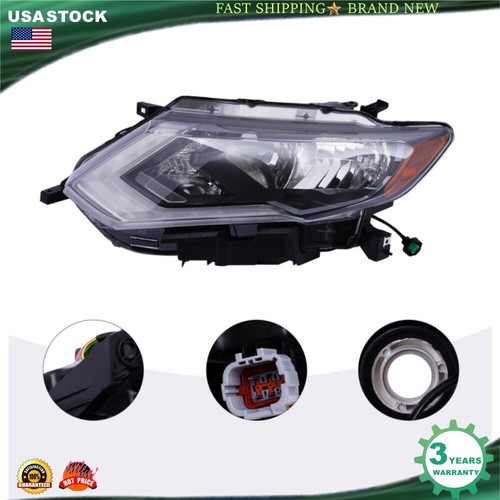 Halogen Headlight Headlamp Driver Side For 2017-2019 Nissan Rogue 26060 ...