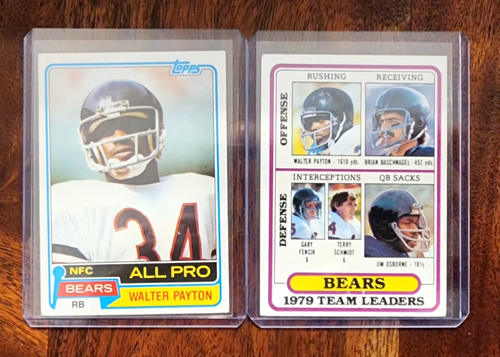 LOT OF (2) Walter Payton Cards 1980 & 1981 | eBay