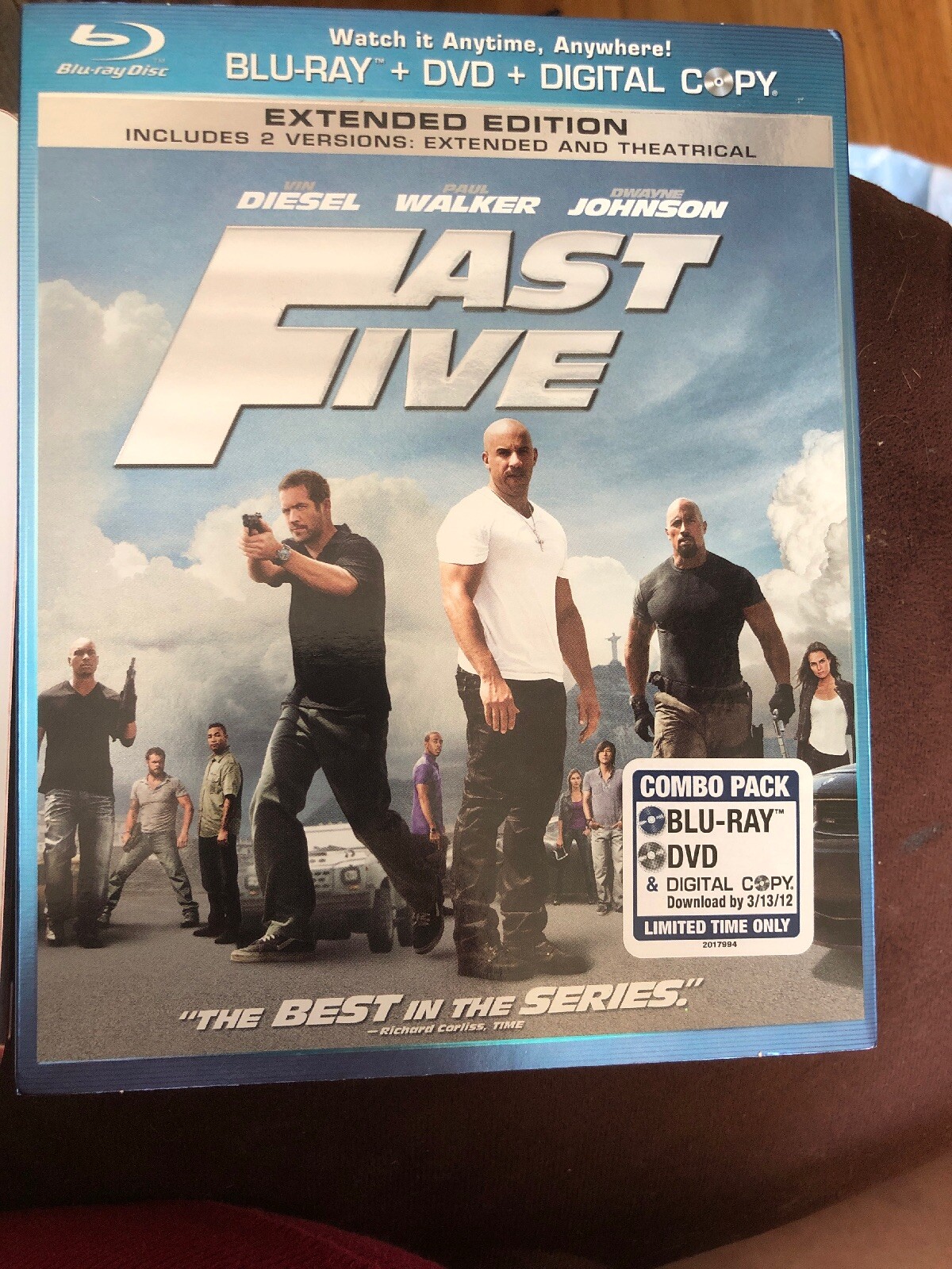 Fast Five (Blu-ray/DVD, 2011, 2-Disc Set, Rated/Unrated No Digital Copy ...