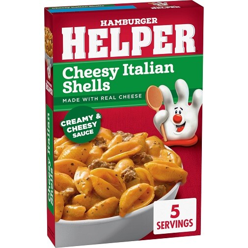 Hamburger Helper Cheesy Italian Shells 3 Pack | eBay