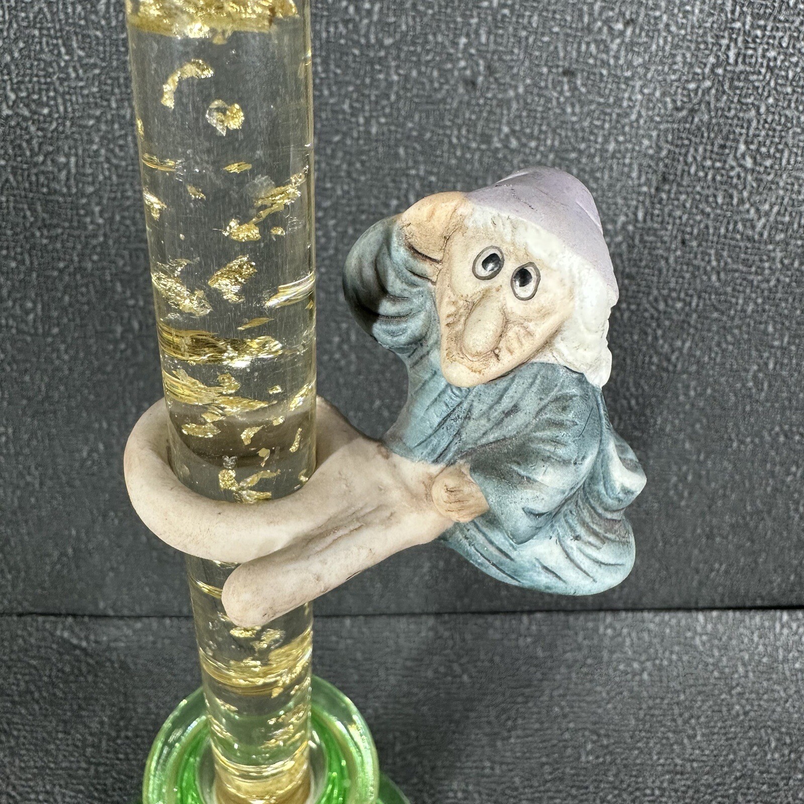 Kitchen Witch '86 Candle Holder Hugger Climber Halloween WICKS N STICKS ...