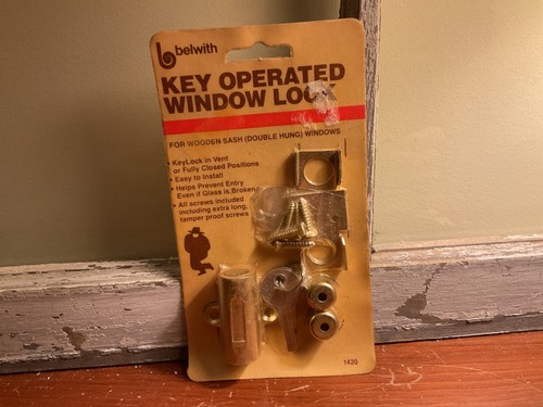 Vintage Belwith 1420 Key Operated Window Lock Brown For Wooden Sash ...