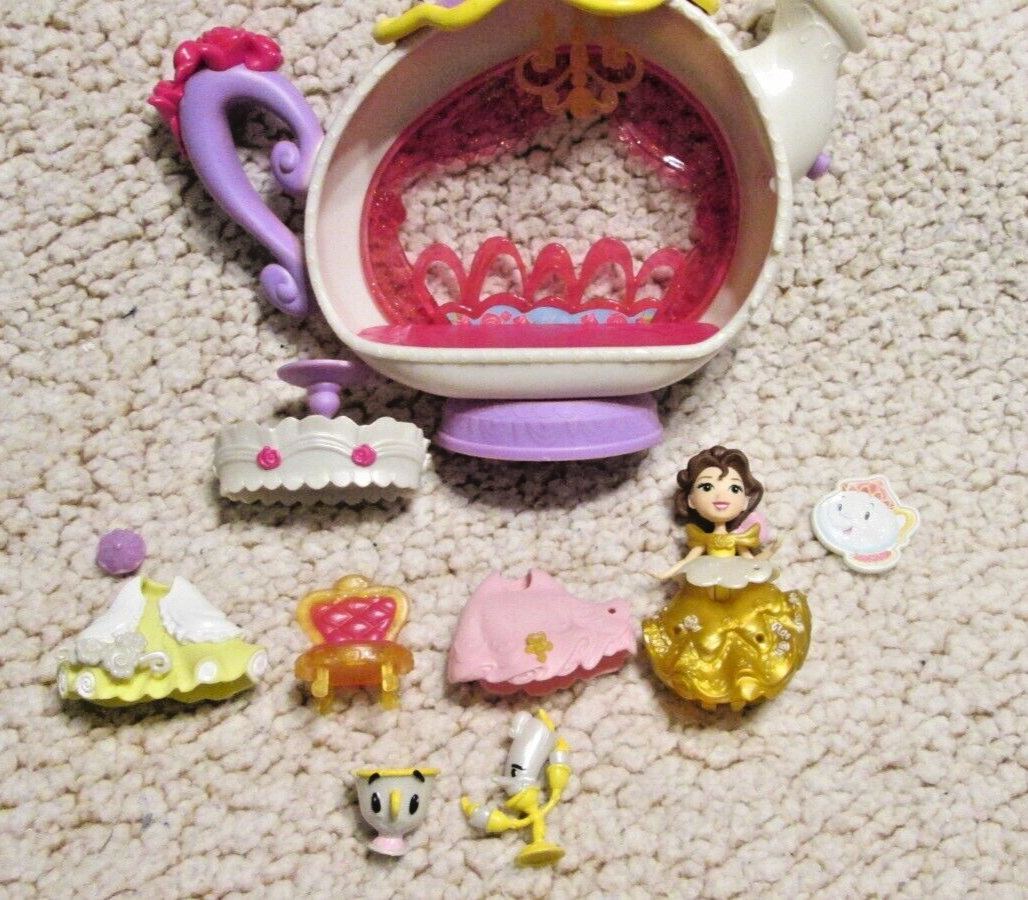 DISNEY TEAPOT Little Kingdom PRINCESS BELLE PLAY SET WITH FIGURES | eBay
